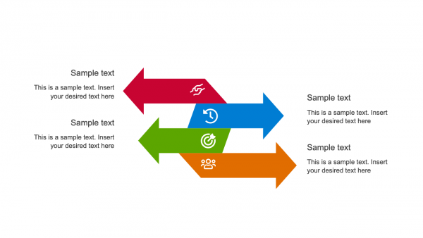 Multiple Arrows Slide Design with Opposing Forces - Smart Diagram