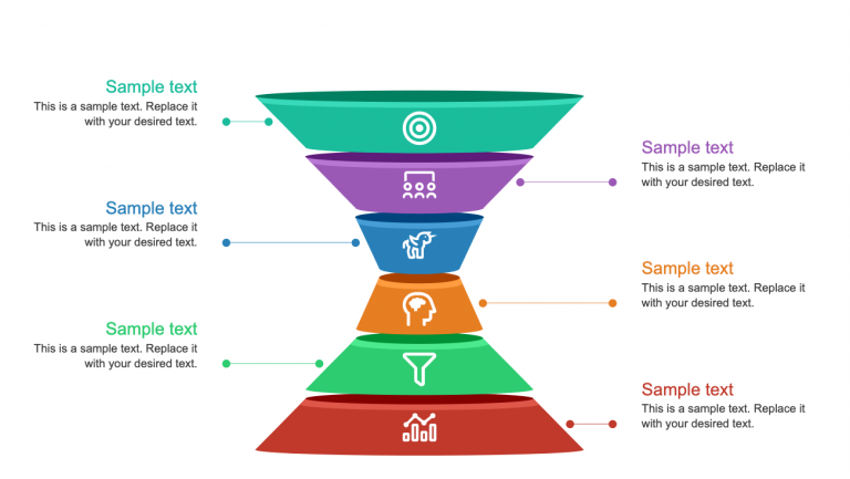 Hour Glass Funnel Diagram - Smart Diagram