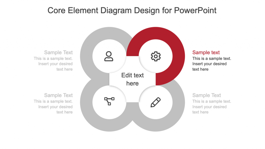Core Element Diagram Design for PowerPoint - Smart Diagram