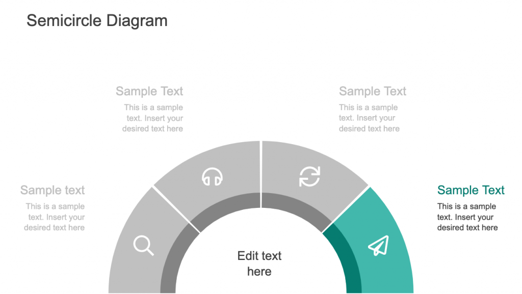 Semicircle Diagram for PowerPoint - Smart Diagram